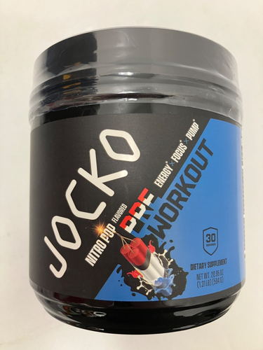 Jocko Fuel Ultimate Pre Workout Powder Nitro Pop Flavor EXP. 09/26 20. ...