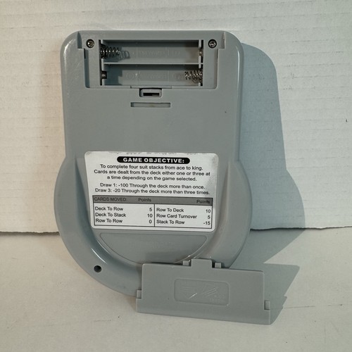 SOLITAIRE Mega Screen Electronic Handheld Game Classic Arcade Tested ...