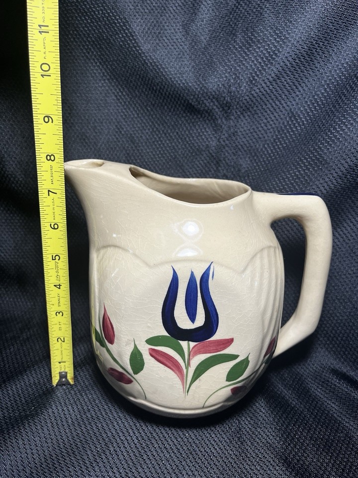 Watt Pottery Dutch Tulip Refrigerator Pitcher #69 With Ice Lip | eBay UK