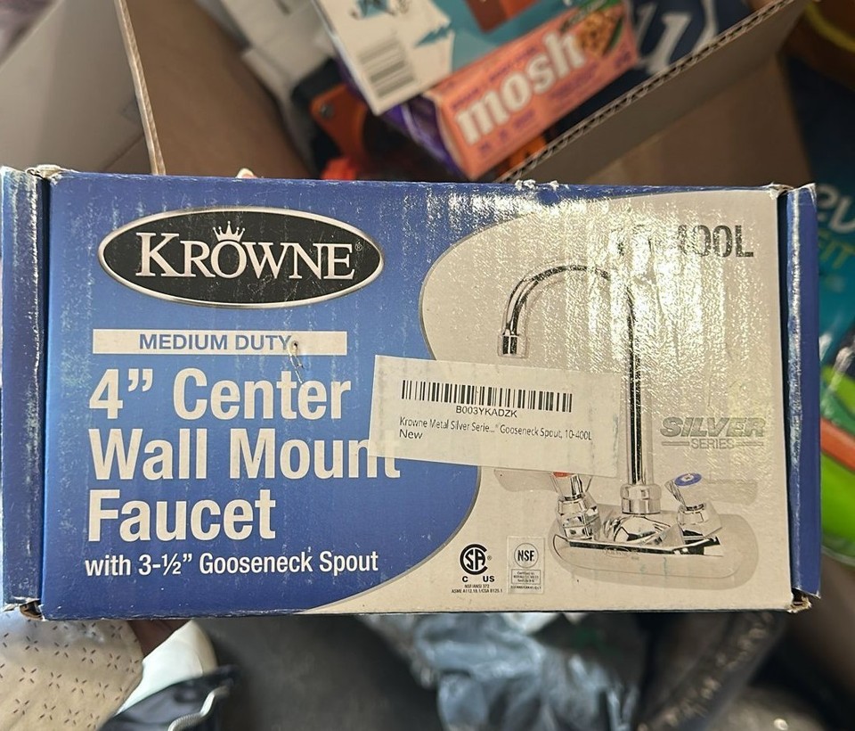 Krowne 10-400L Low-Lead Gooseneck Faucet 4" Centers NSF | eBay