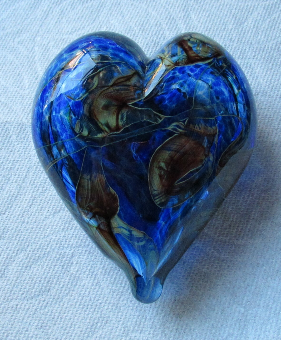 David Hopman Chaos Glassworks Art Glass Multicolor Swirl Heart ...