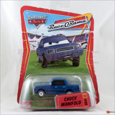 Disney Pixar Cars Chuck Manifold #86 RaceORama series - worn package | eBay