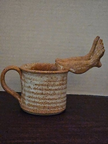 Bledsoe Studio Leg & Feet Mug North Carolina Art Pottery ‘12 oz" | eBay