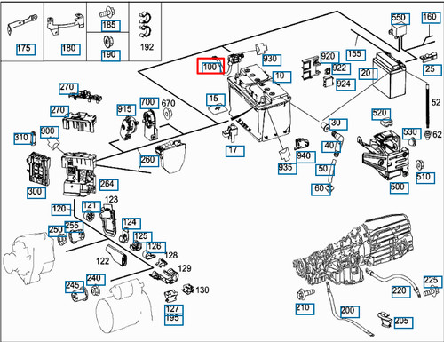 NEW MERCEDES BENZ C W204 NEGATIVE BATTERY CABLE LHD A0009052702 000-905 ...