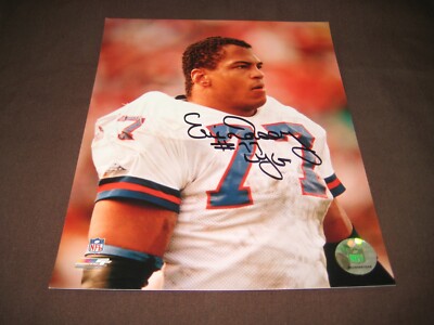 NY GIANTS SUPER BOWL XXI & XXV CHAMPION ERIC DORSEY AUTOGRAPHED 8X10 ...