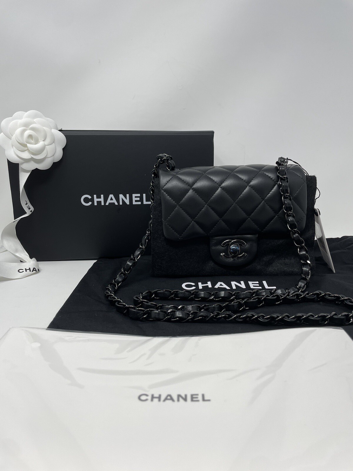 Chanel Mini Square “So Black” | eBay