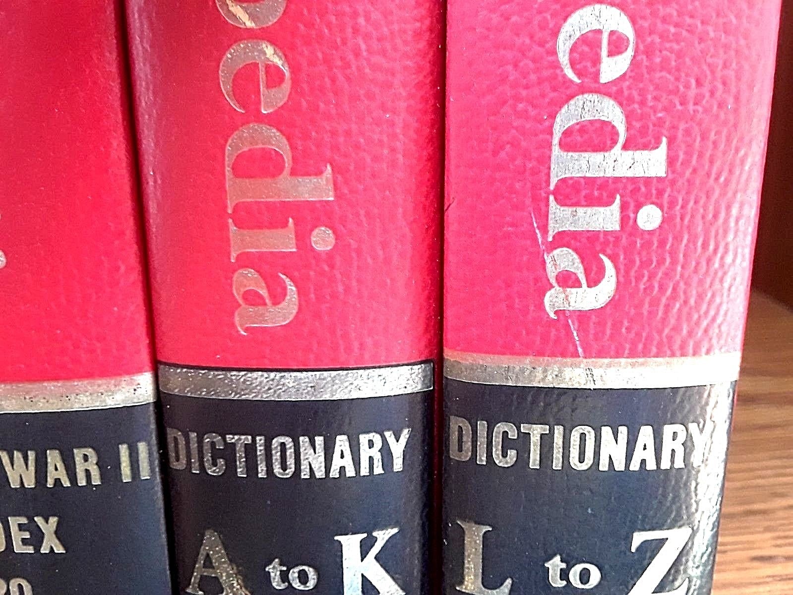 Merit Students Encyclopedia Complete Set w/Dictionaries Red/Black ...