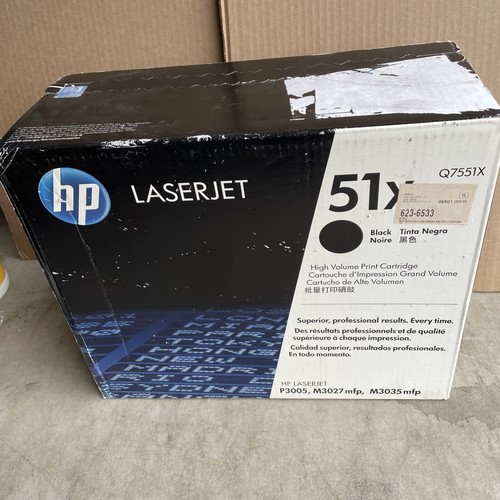 Genuine HP LaserJet 51x Black Toner High Volume Print Cartridge Q7551X ...