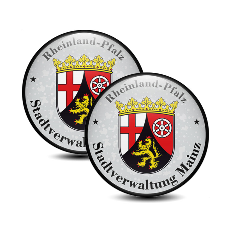 2x 3D Gel Stickers German License Plate Registration Seals Badge All ...