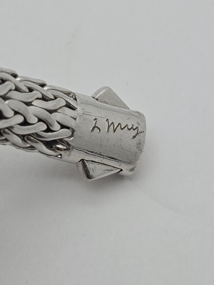 John Hardy Diamond Icon Weave Chain Sterling Silver Bracelet MSRP ...