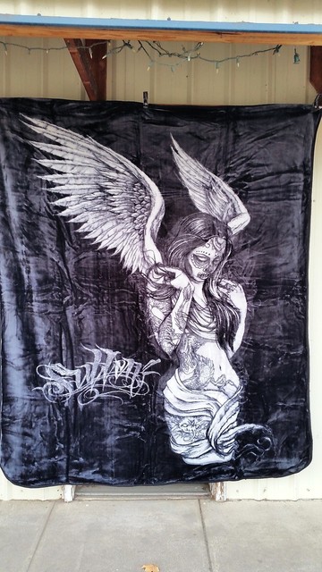 Sullen Art Collective Fallen Angel Korean Mink Style 76 X 94 Queen ...