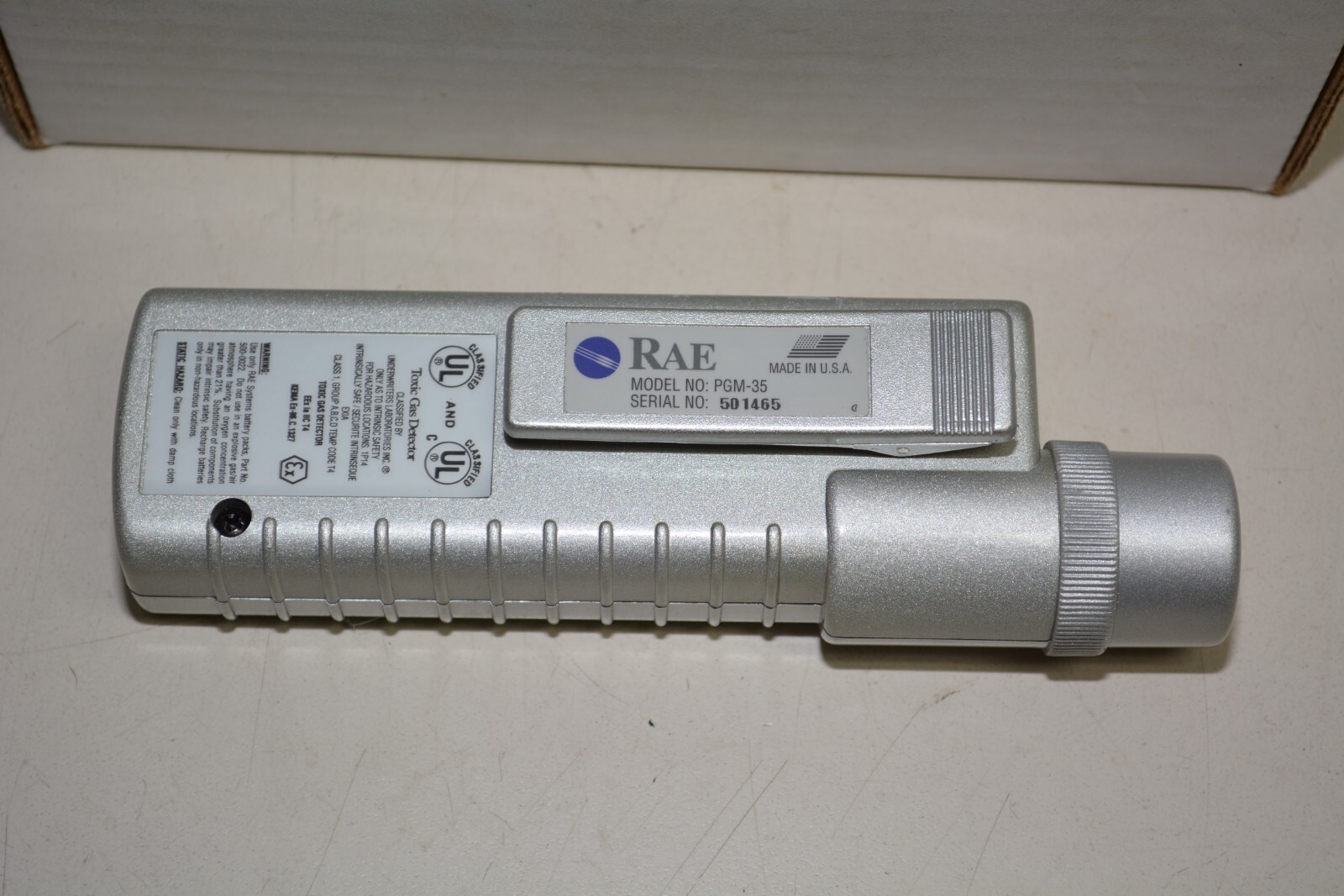 RAE Toxirae Gas Detector PGM-35 W/ H2S Sensor #W1310 | eBay