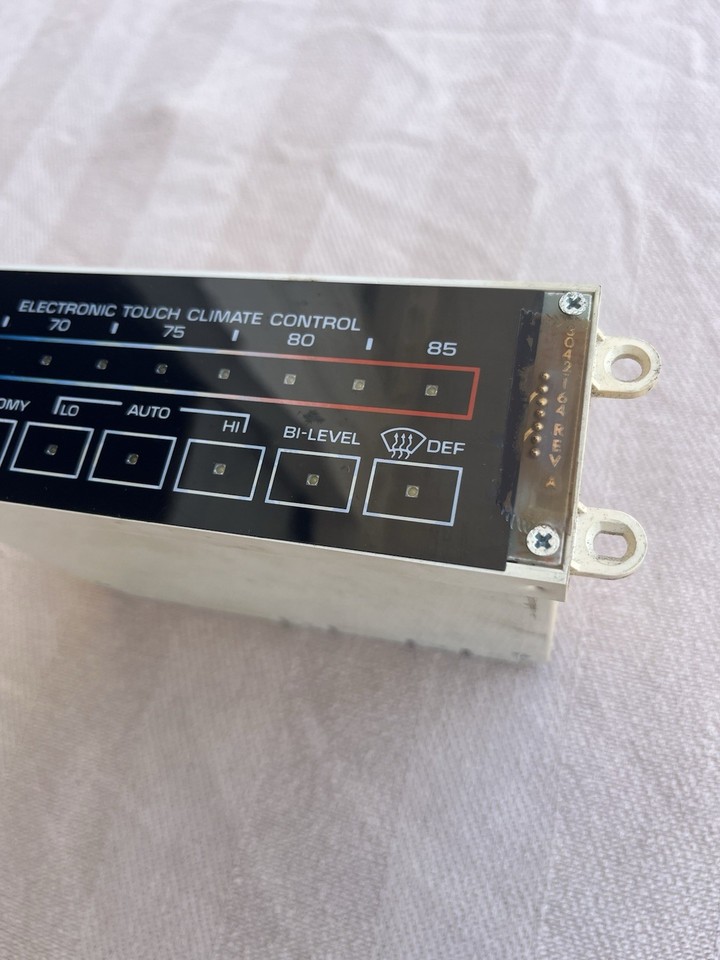 Electronic Touch Climate Control unit from an 82-86 Buick Regal Grand ...