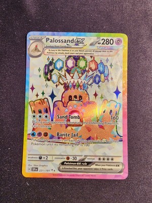 Palossand ex 221/191 Surging Sparks NM Full Art Ultra Rare Pokemon TCG ...