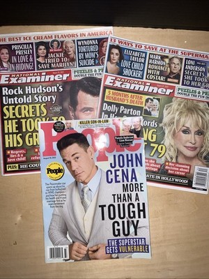 The National Enquirer Paper Magazine Lot 8/18/25 & 8/25/25& People 8/18 ...