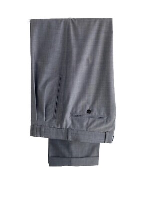 STATZ Blue/Grey Pleated Tapered Fit Trousers 32R | eBay UK
