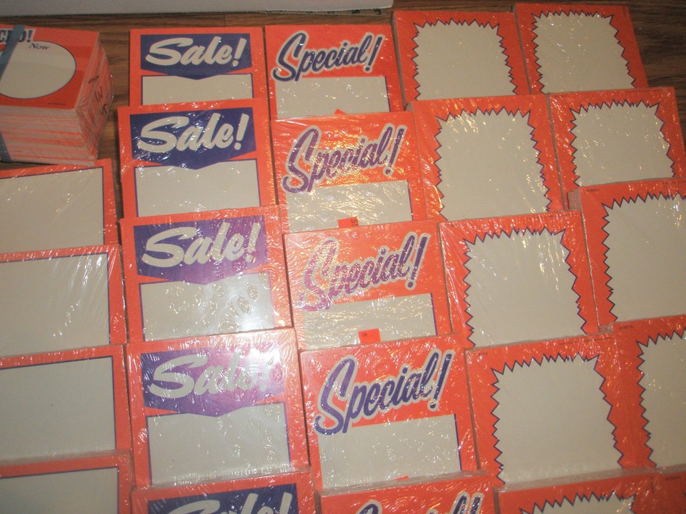 Retail Store PRICE SIGN TAGS *Sale *Reduced *Special *Marketdown ...