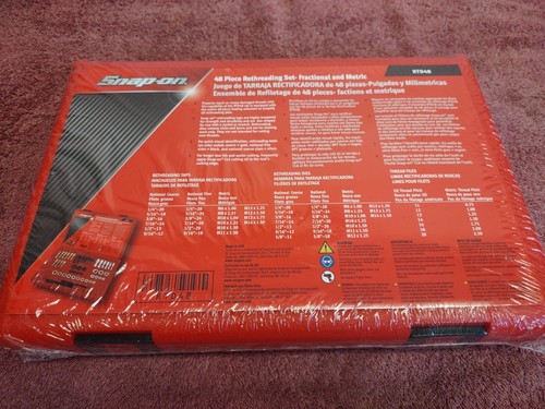 Snap-on 48 PC Rethreading Set Franctional and Metric RTD48 for sale ...