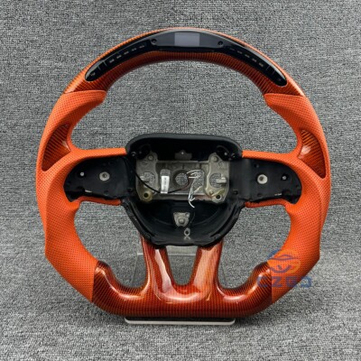 Steering Wheel LED Carbon Fiber For Dodge Charger Hellcat SCATPACK SRT ...