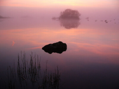 Photo 6x4 The Black Loch winter evening Old Place of Mochrum c2008 ...