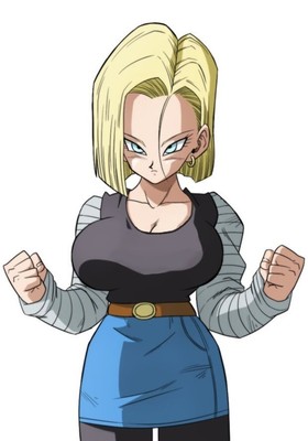 * ANDROID 18 * Hot & Busty Dragon Ball Z Art, Multiple sized Poster ...
