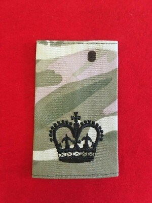 WO2 Multicam Rank Slides Black Thread Warrant Officer 2nd Class MTP ...
