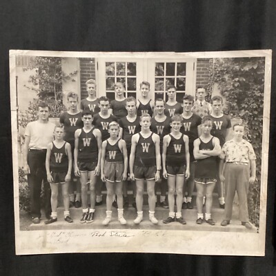 Nils V Swede Nelson collection photo Boys “W” Sports Team “Barb” Walsh ...