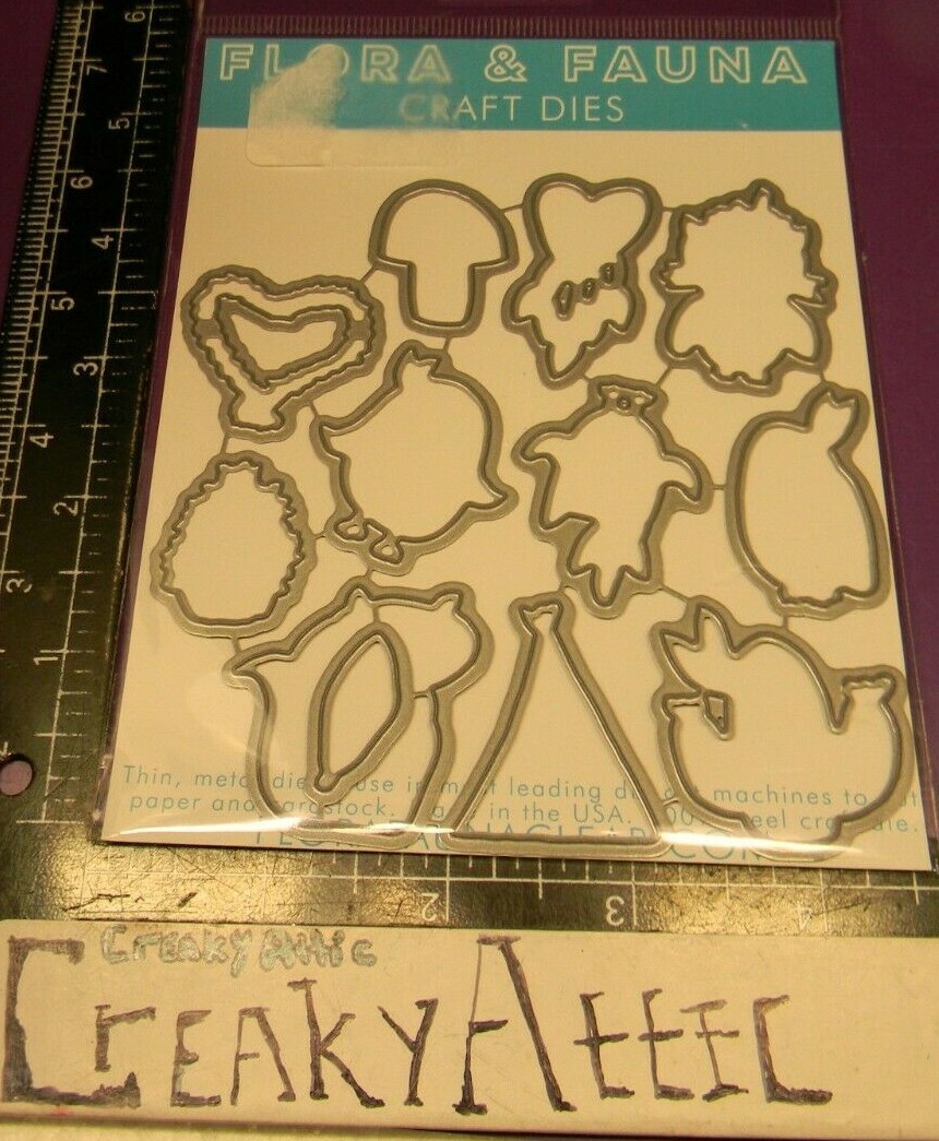 TRIBE ANIMALS FOX HENNA OWL 11 DIE CUTTING CUTS FLORA & FAUNA NIP ...