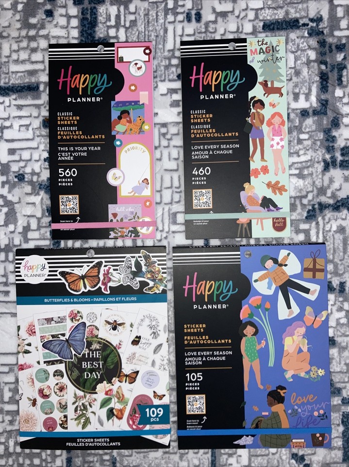 Happy Planner Sticker Books YOU CHOOSE FROM MANY DESIGNS, DISNEY, MORE ...