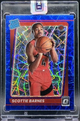 Scottie Barnes 2021-22 Donruss Optic Rated Rookie Blue Velocity ...