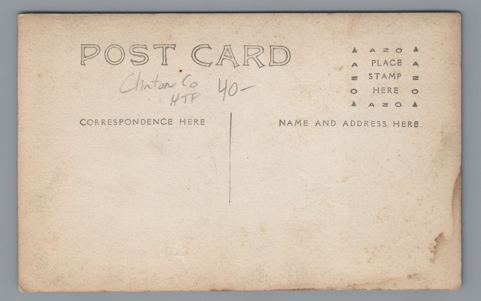 RPPC Red Men Hall MORAN IN Indiana Clinton County Real Photo Postcard ...