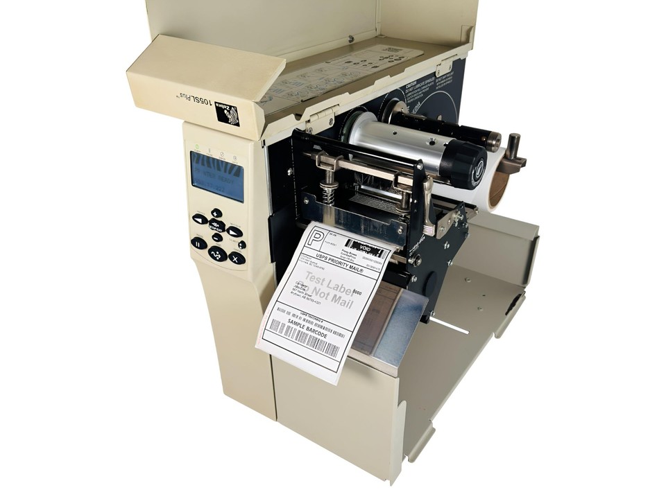 Zebra 105SL Plus Thermal Transfer Barcode Label Printer LAN USB 102-8KP ...