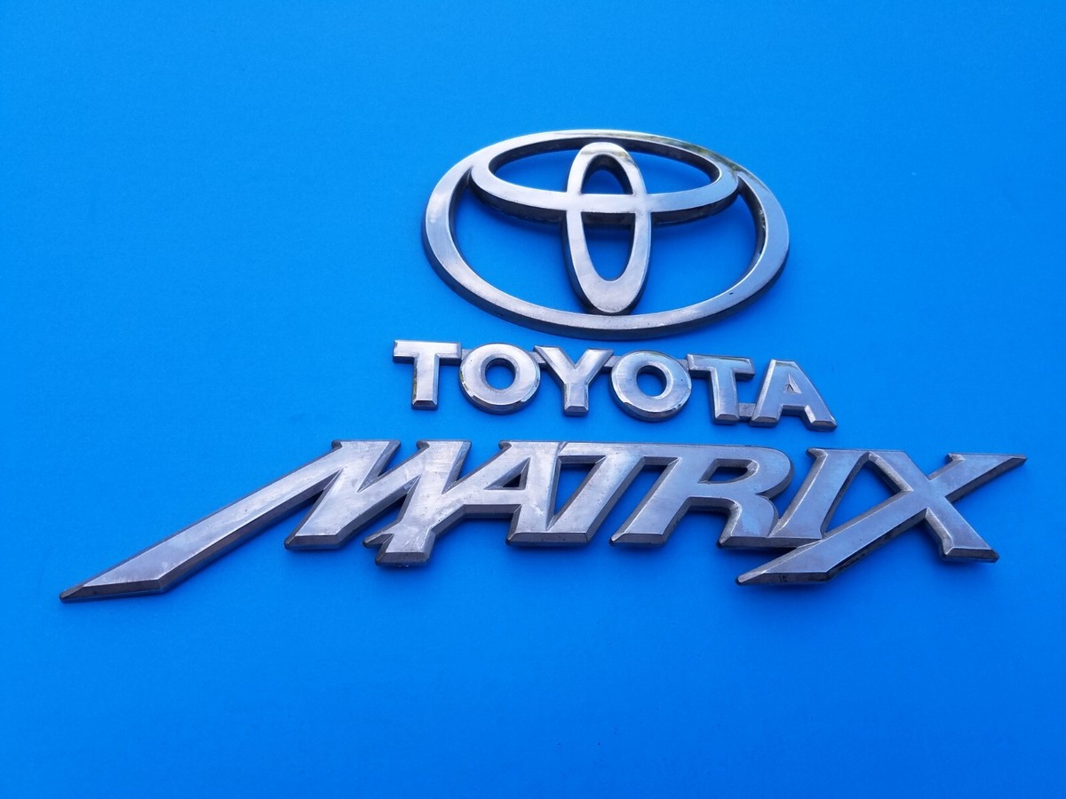 Toyota Matrix Logo Toyota Chrome Front Grille Emblem For 2002 2004