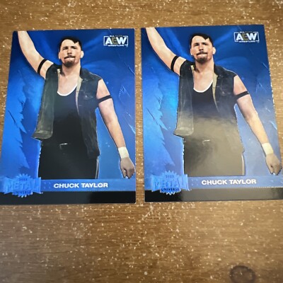 Chuck Taylor Blue Metal Universe AEW (2) Card Lot | eBay