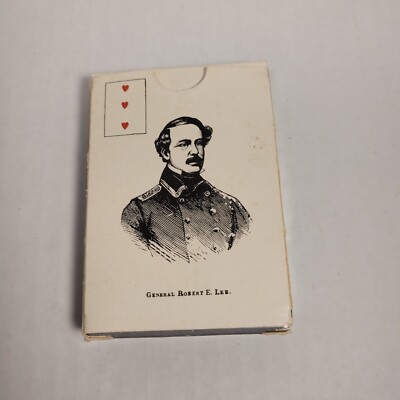 Deck of Civil War Confederate Generals Playing Cards In Box | eBay