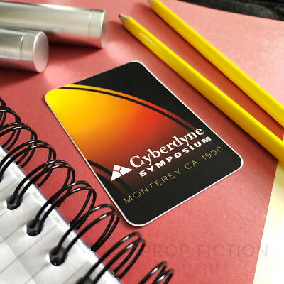 Terminator 2 - Prop 'Cyberdyne Symposium' Laptop Sticker / Equipment ...