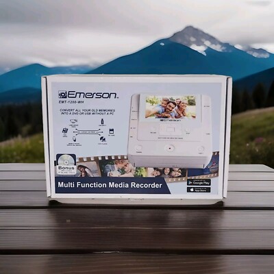 Emerson EMT-1200-Multi Function Media Recorder with LCD Screen - White ...
