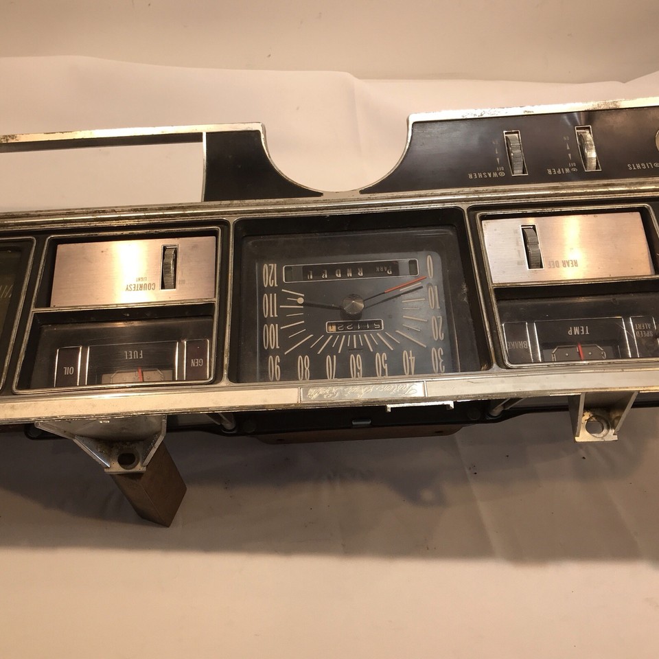 1969 1970 Buick Gauge Instrument Cluster Speedometer Speed Alert Trip ...