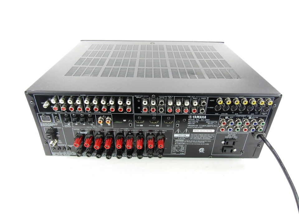 Yamaha RX-V661 Natural Sound 7.1 Channel 560W HDMI Dolby Digital AV ...