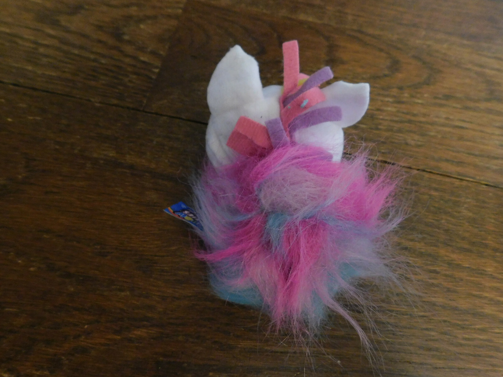 Rainbow Fluffies Jay at @ Play Rare mini Plush Fluffy White horse Pony ...