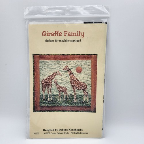 Giraffe Family Quilt Applique Pattern Wall Hanging Debora Konchinsky ...