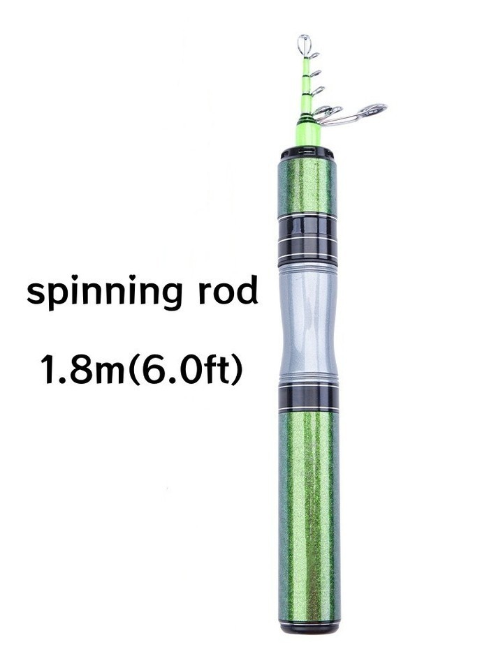 Portable Telescopic Fishing Rod High Carbon Fiber Sensitive Spinning ...