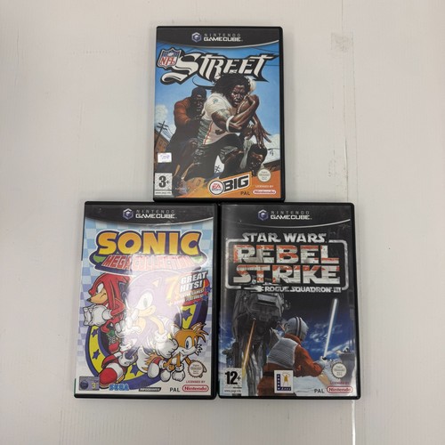 GameCube Game Bundle, NFL Street, Sonic Mega Collection, Star Wars ...