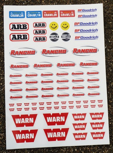 10th scale RC Rock Crawler Stickers Decals off road trail 4x4 | eBay