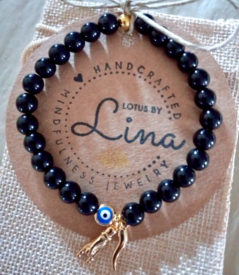 Italian Malocchio Bracelet, Mano Cornuto, Gold Cornicello, Horn Hand ...