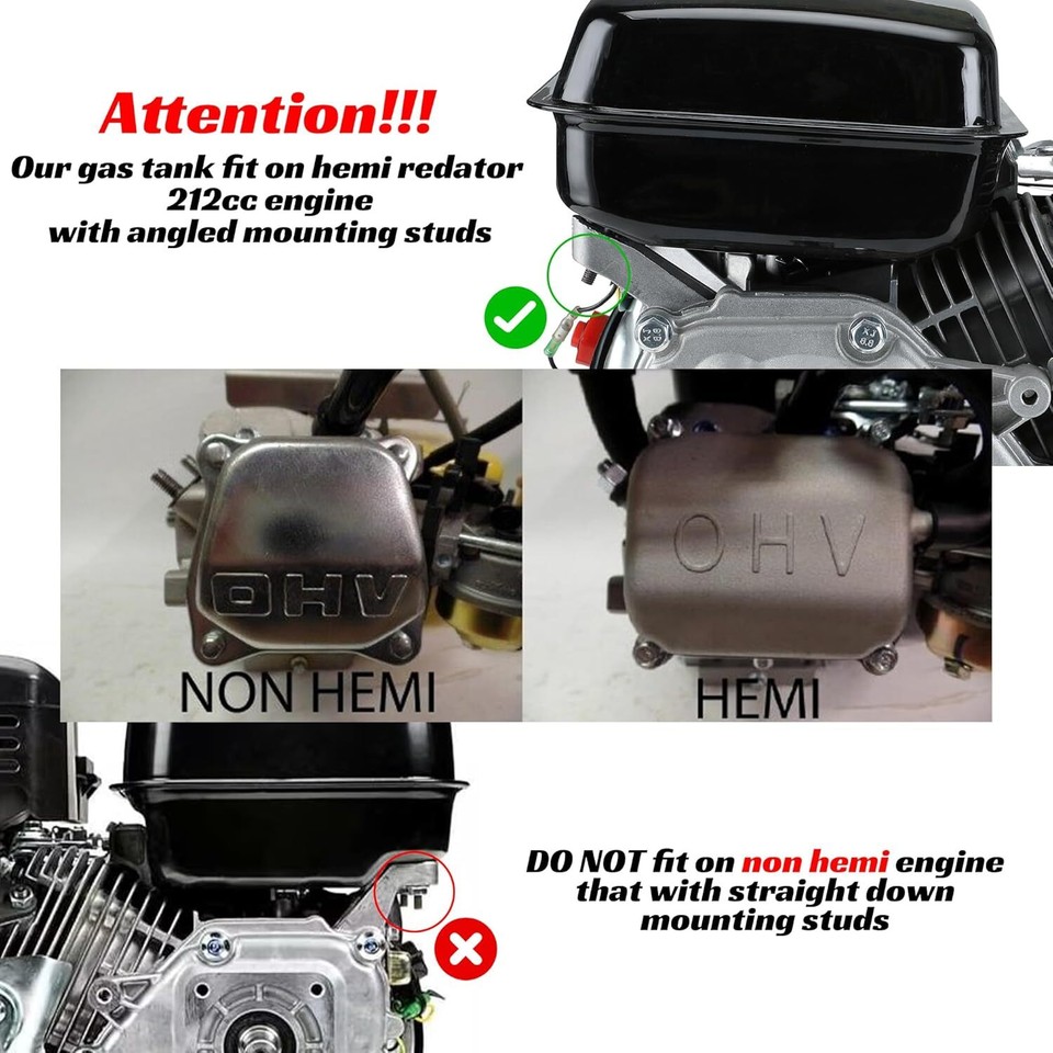 Upgraded Gas Fuel Tank for Predator 212 Hemi Ghost 224cc Engine | eBay