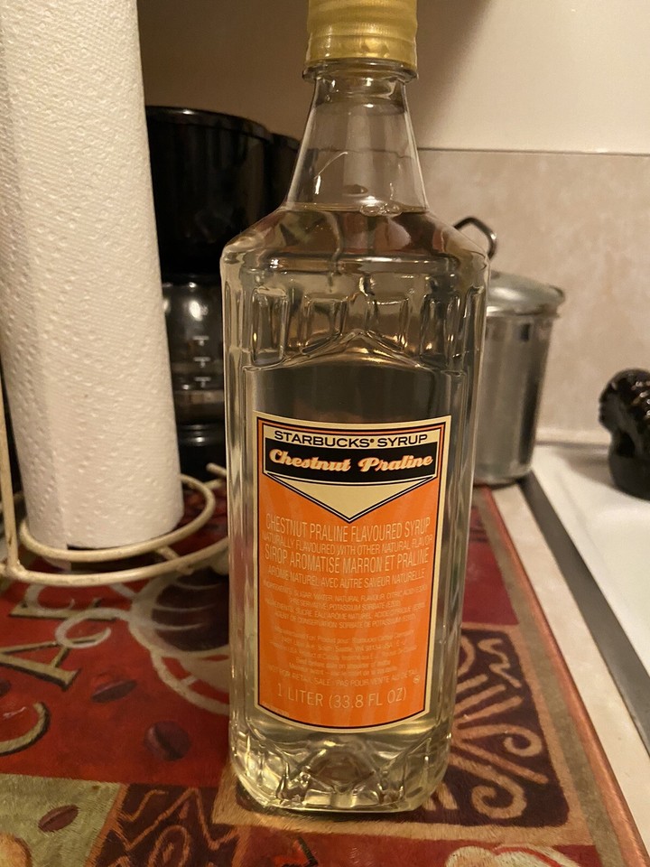 Starbucks Seasonal Chestnut Praline Syrup (1L) 33.8 Oz BB 03/2025 | eBay