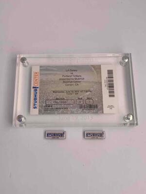 Rare LA Galaxy Stubhub Center 6/19/13 1st Game VIP Ticket Fieldside Row ...