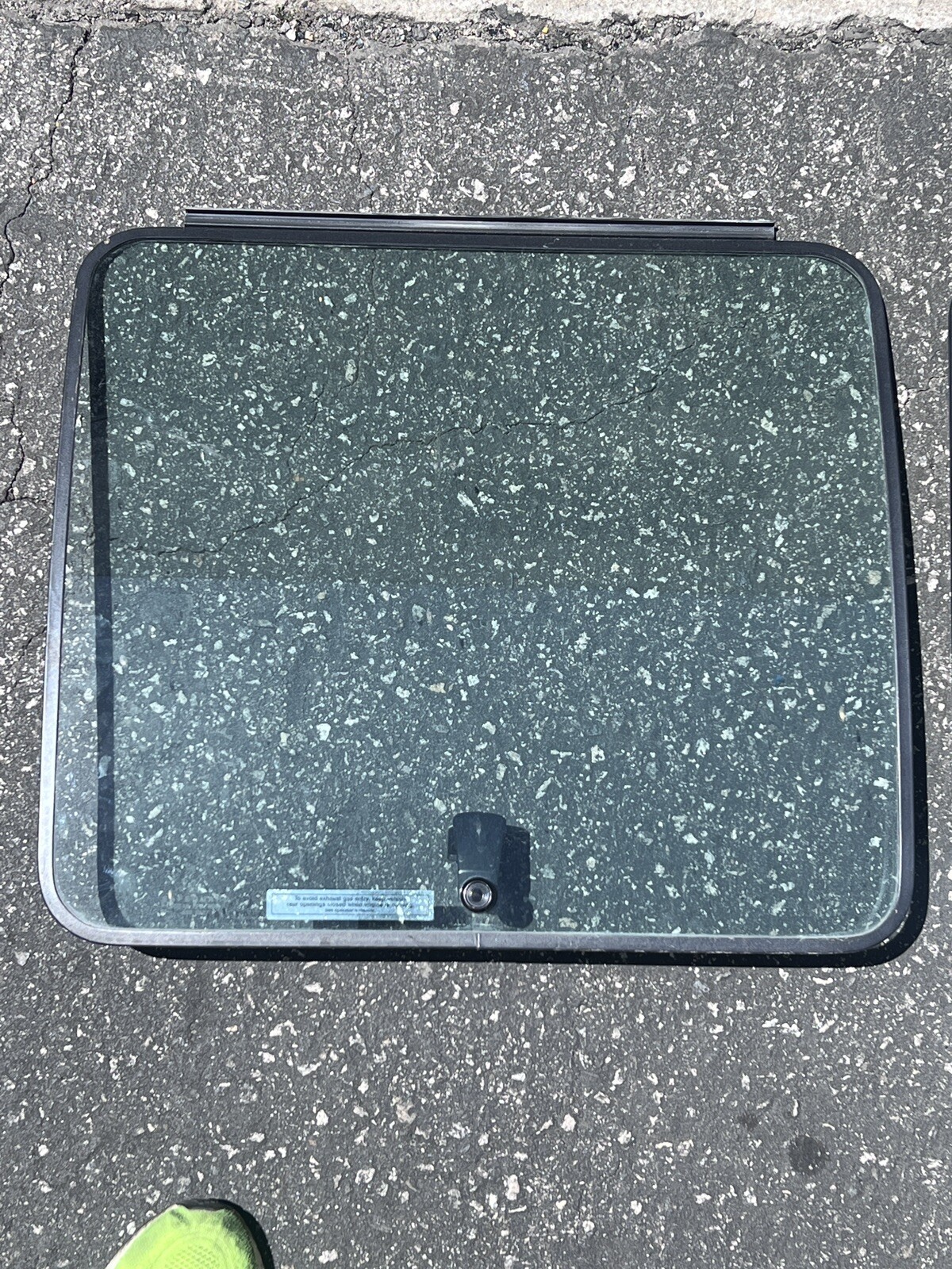 1994 Dodge Ram Van Side Rear Vent Window Pop-Out Glass Green Tint B150 ...