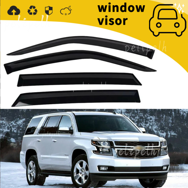 For Chevrolet Tahoe 2015-2020 Black Door Window Visor Vent Shades Sun ...